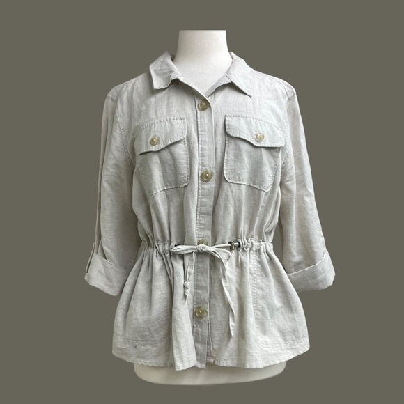 Liz Claiborne | Jackets & Coats | Liz Claiborne Linen Cotton Blend ...
